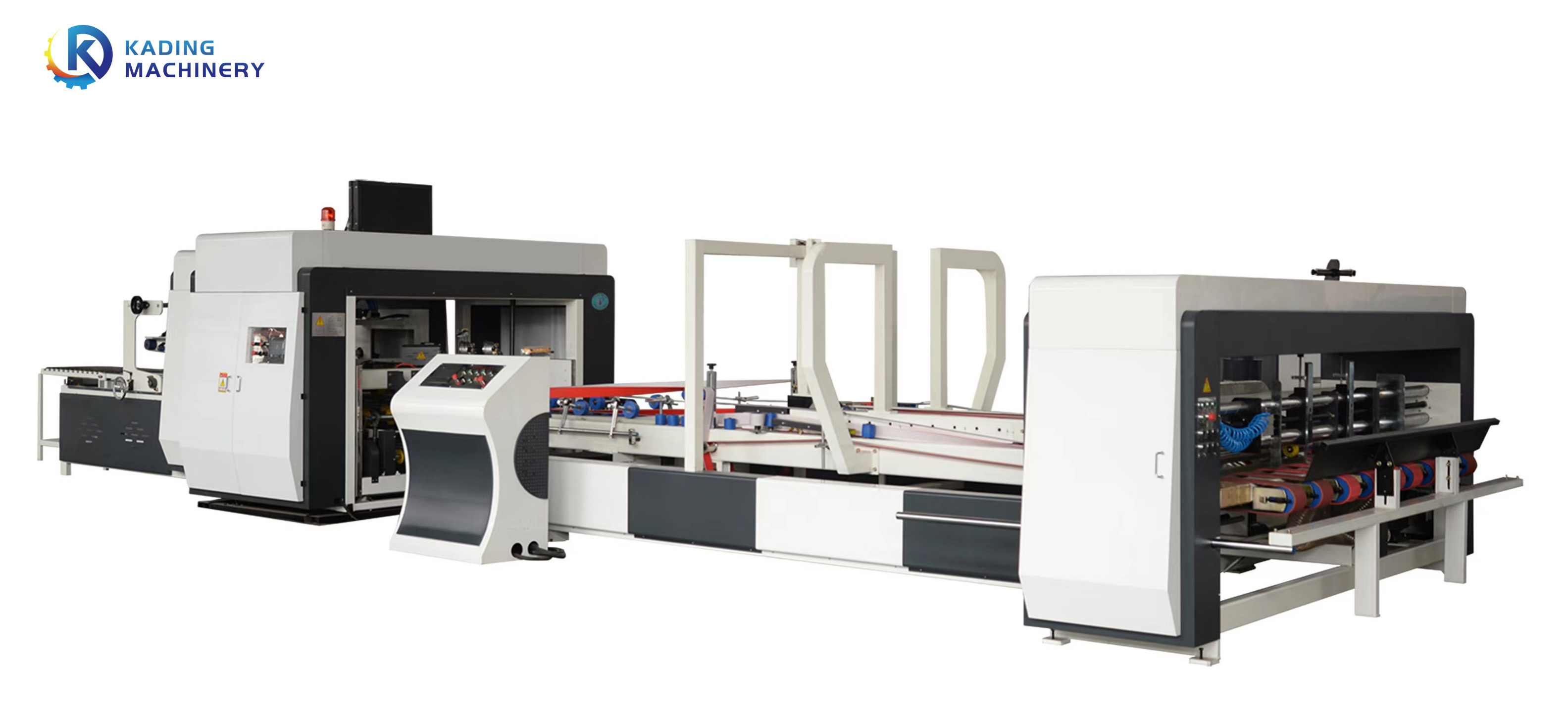Folding Gluing And Stitching Machine Carton Box Manufacturing Machine ...