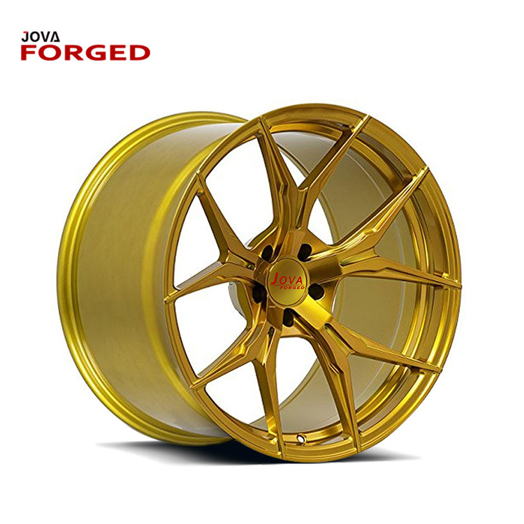 Lifetime Warranty Forged 18 Inch Wheels 5 Spoke Rose Gold Rims ...