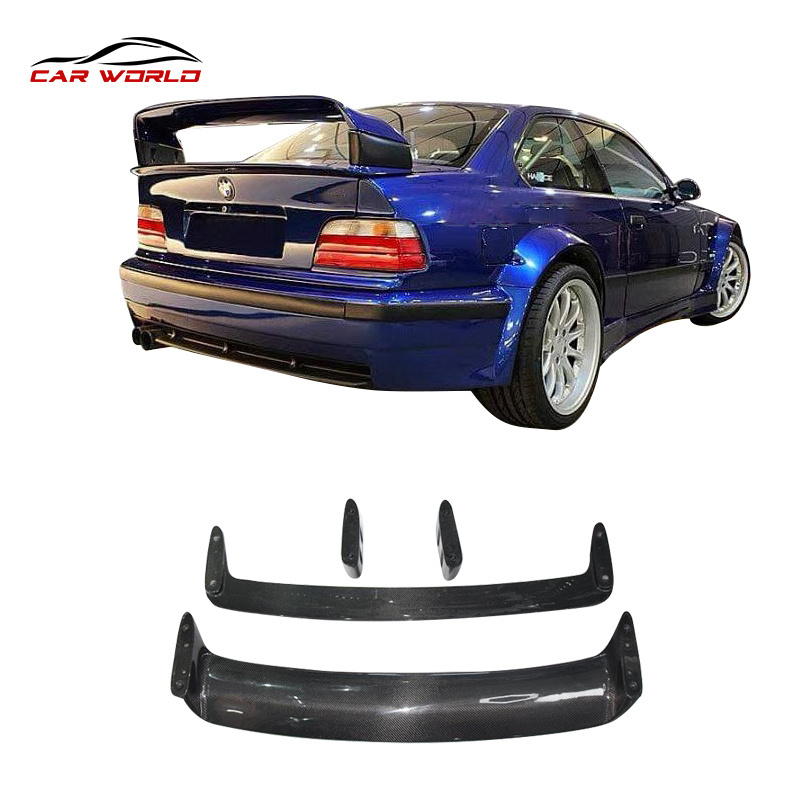 Carbon Fiber Rear Spoiler For Bmw 3 Series E36 Car Body Kit Back Boot ...