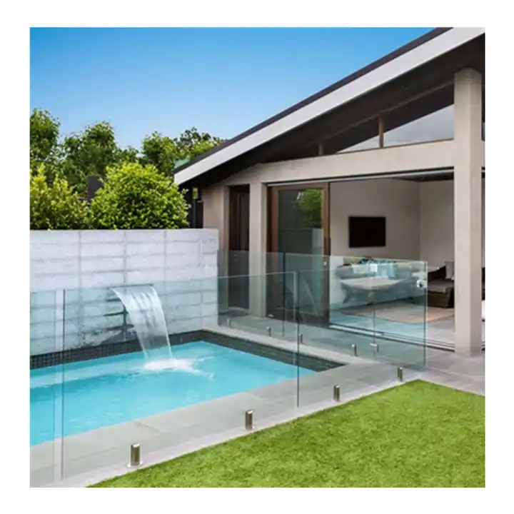 CBMmart 304 Stainless Steel Spigot Clamp Glass Custom Balustrade Pool ...