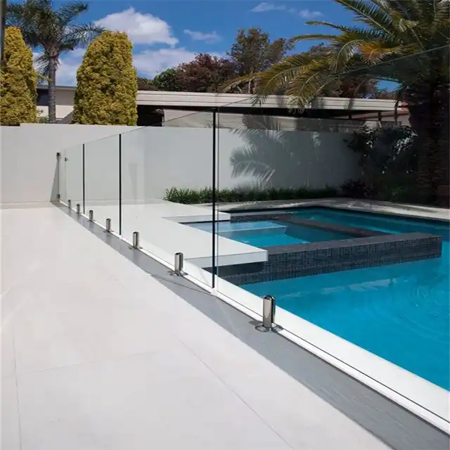 CBMmart 304 Stainless Steel Spigot Clamp Glass Custom Balustrade Pool ...