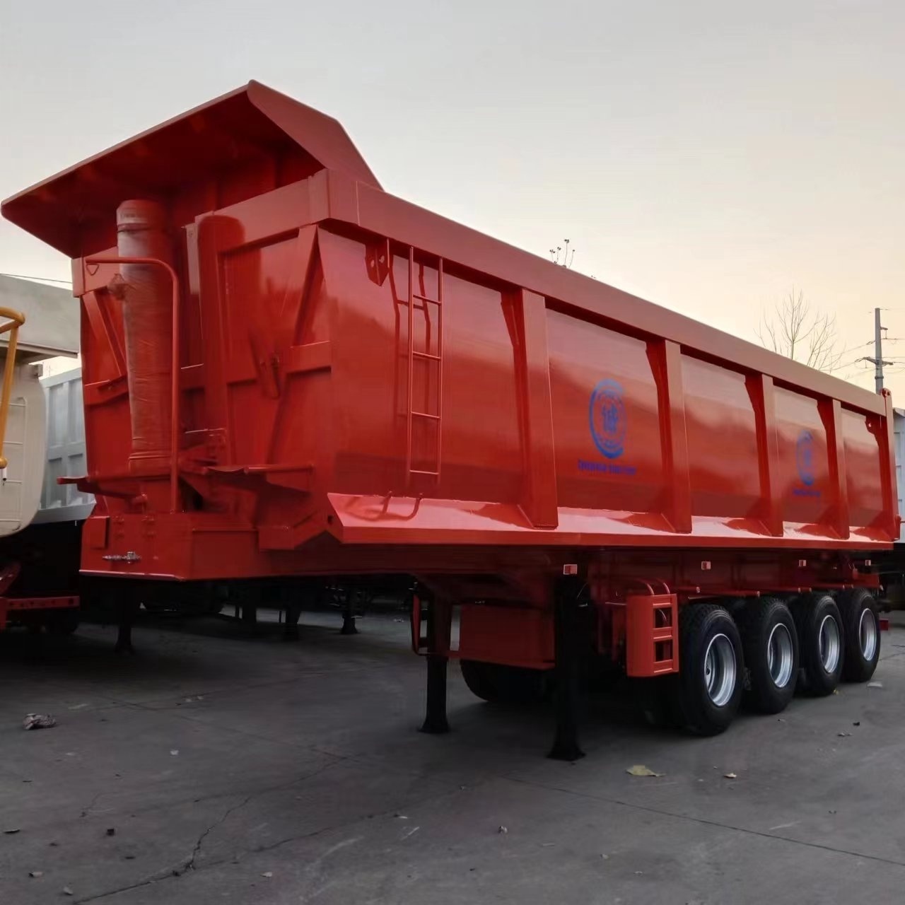Brand New Dump Trailer Used Container 30 tons 40 tons Four Axle Trailer ...