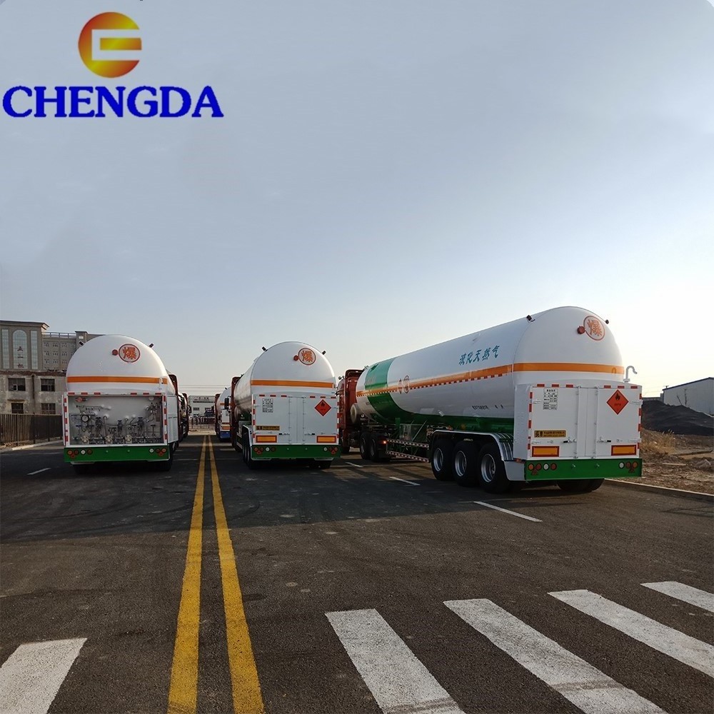 Chengda 3 4 Axle Oil Tanker Trailer LPG/LNG/CNG Tanker Truck Chemical ...