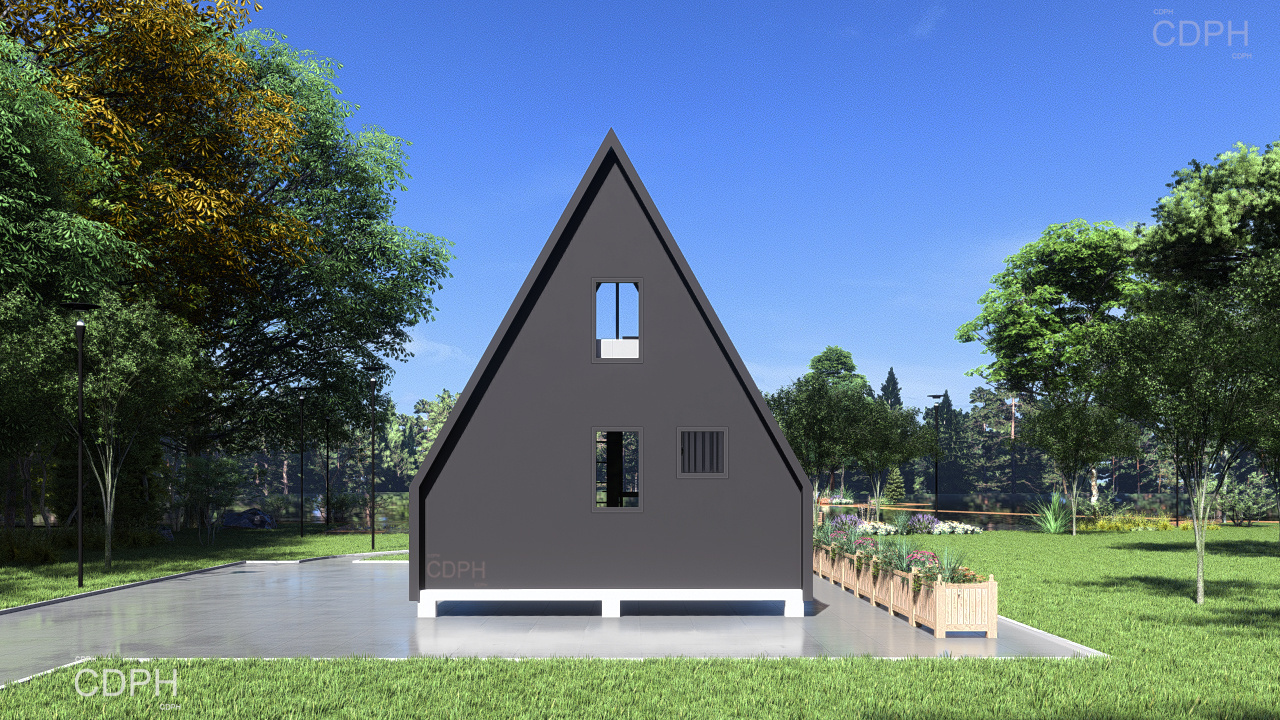 CDPH Triangle Shape Structure Small Cabin /Tiny House/ Triangle House A ...