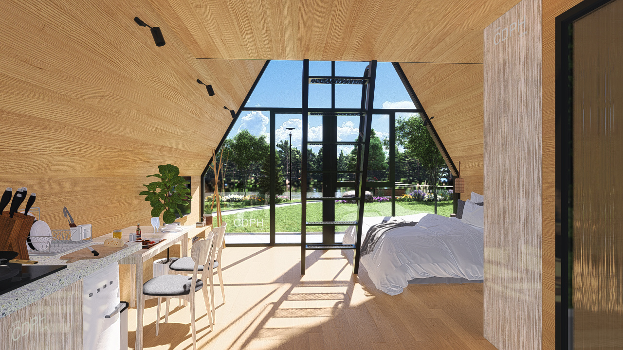 CDPH Triangle Shape Structure Small Cabin /Tiny House/ Triangle House A ...