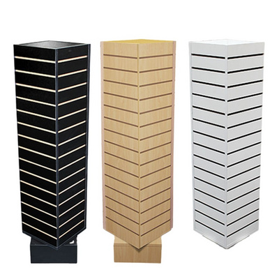 Rotating Slatwall Display Rack Double Sided Slatwall Rotating Display
