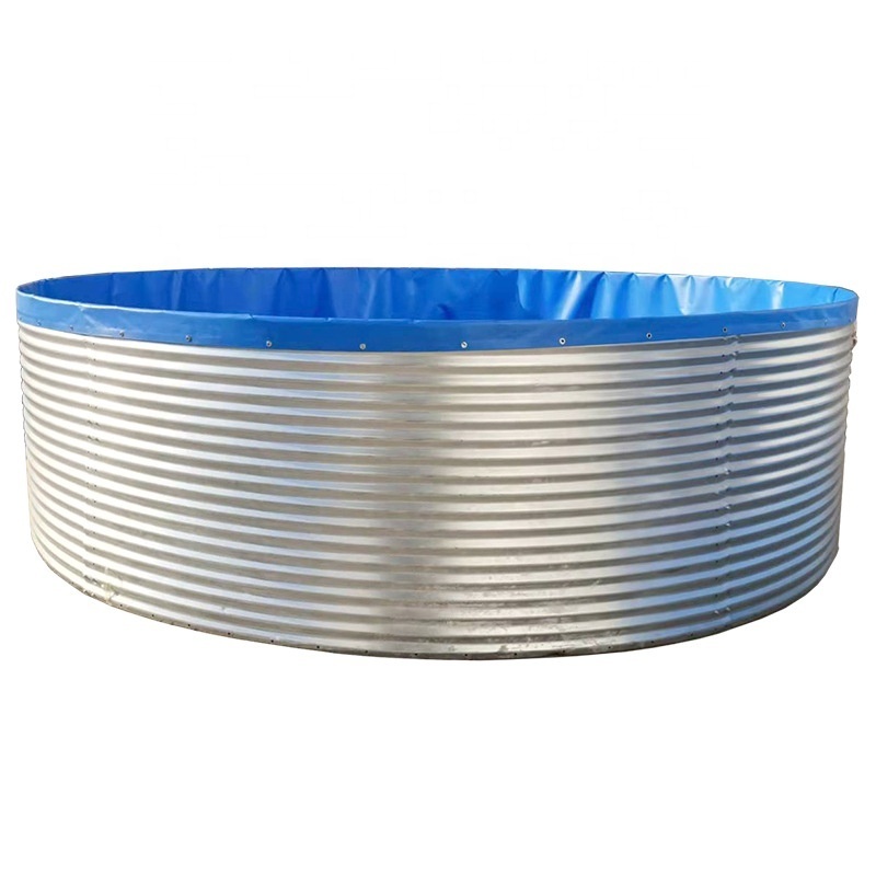 commercial fish pond portable galvanized circular tarpaulin fish pond ...