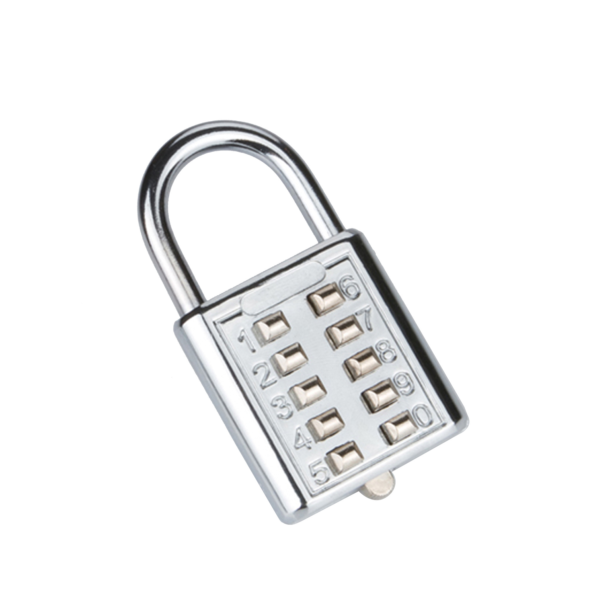 CH-602 lock 10 numbers push button padlock | Bestsuppliers.com