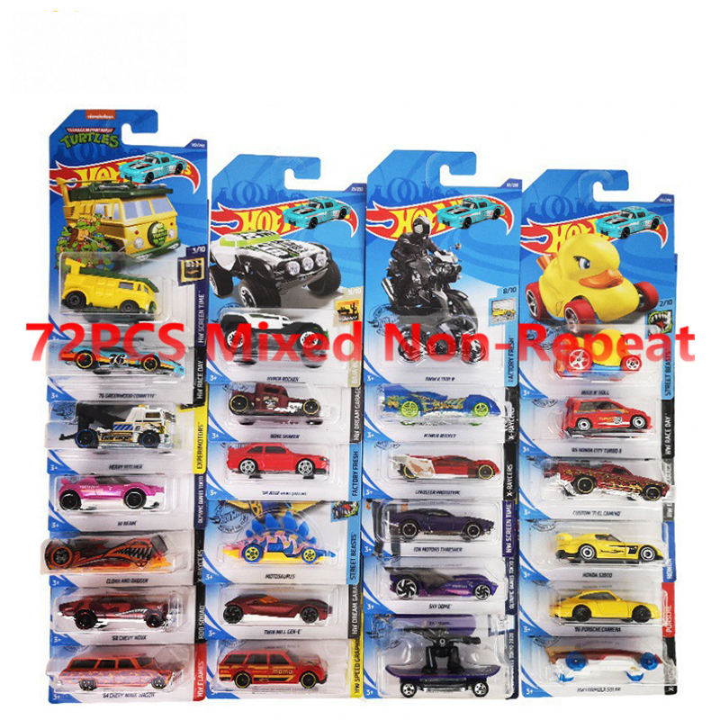 Hot Free Wheels Original Genuine 72PCs/Set Diecast Cars Mixed Random ...