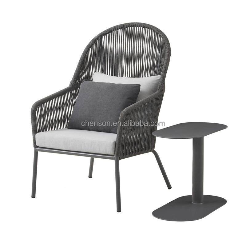 Garden Balcony Furniture Terrace Sofa Oversized Rope Woven Lounge Chair ...