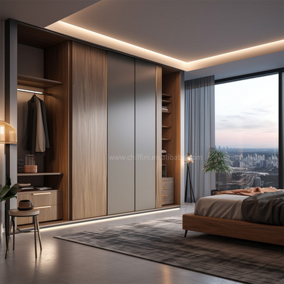 Wooden wall wardrobe store