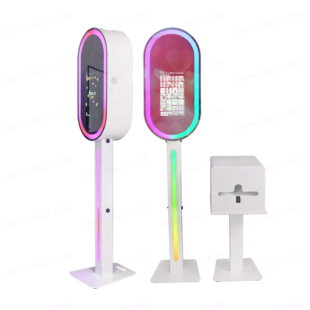 Luxury photo booth 13.3 inch touch screen monitor photo booth vending ...