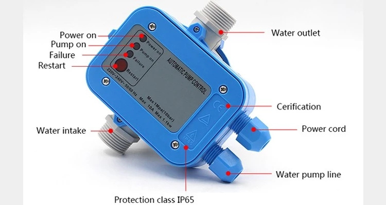 Intelligent Water Pump Pressure Switch Pump Controller pressure control ...