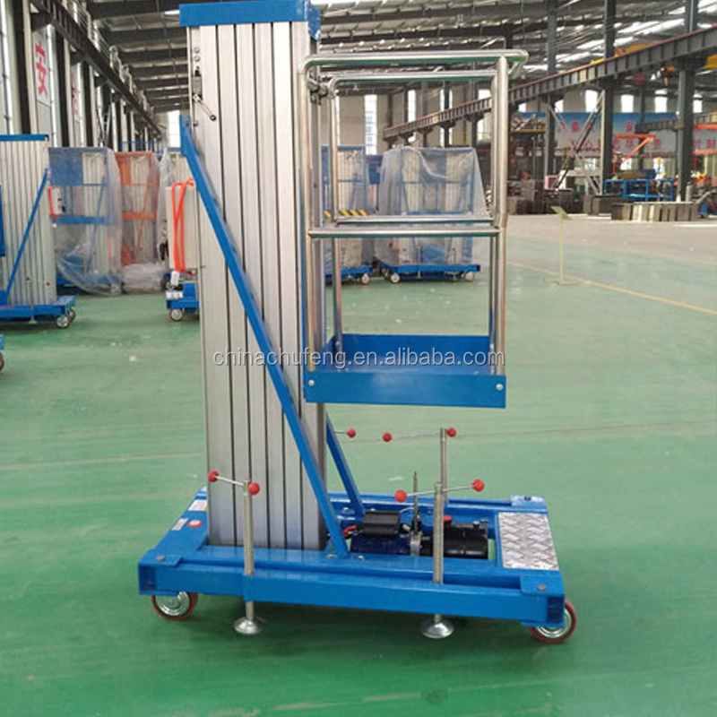 small single mast electric lift hydraulic man lift elevators portable ...