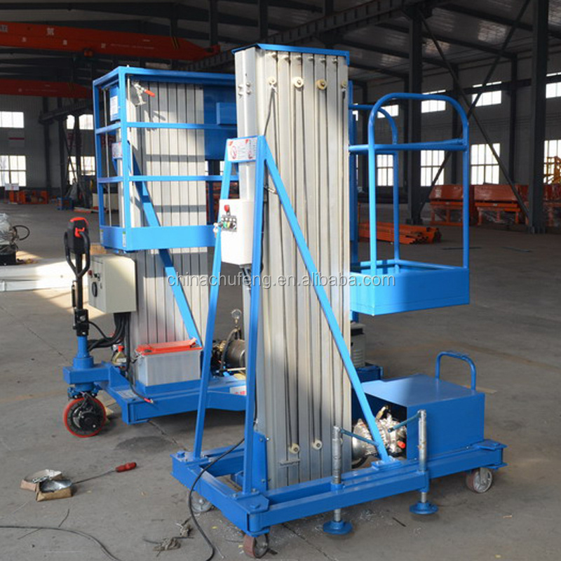 small single mast electric lift hydraulic man lift elevators portable ...