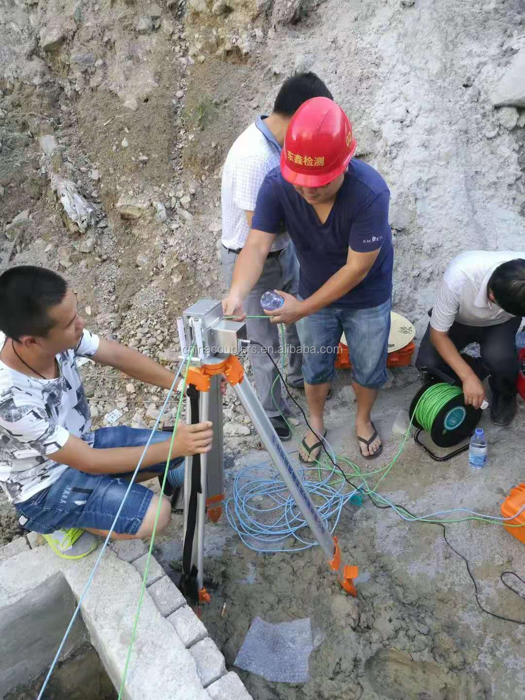 High Precision Cross Hole Ultrasonic Monitor 4 Channels Borehole ...