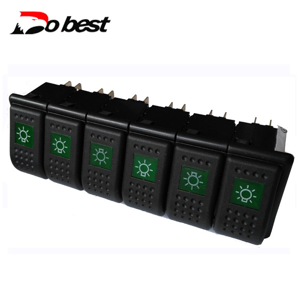 Marine Waterproof Laser On/Off LED Light Bar Bus spare parts bus rocker ...