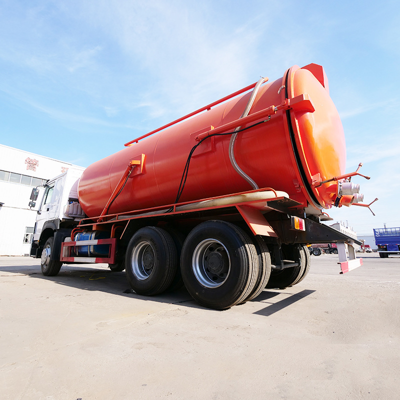 Used Sinotruck Howo Sewage Suction Truck 6X4 Euro 2 Septic Tank Truck ...