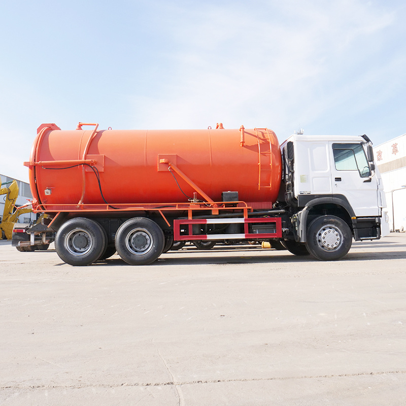 Used Sinotruck Howo Sewage Suction Truck 6X4 Euro 2 Septic Tank Truck ...