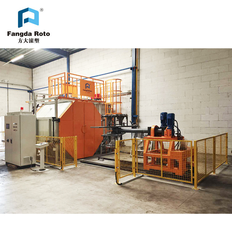 two stations 2000Litre plastic rotational molding machine hdpe tank ...