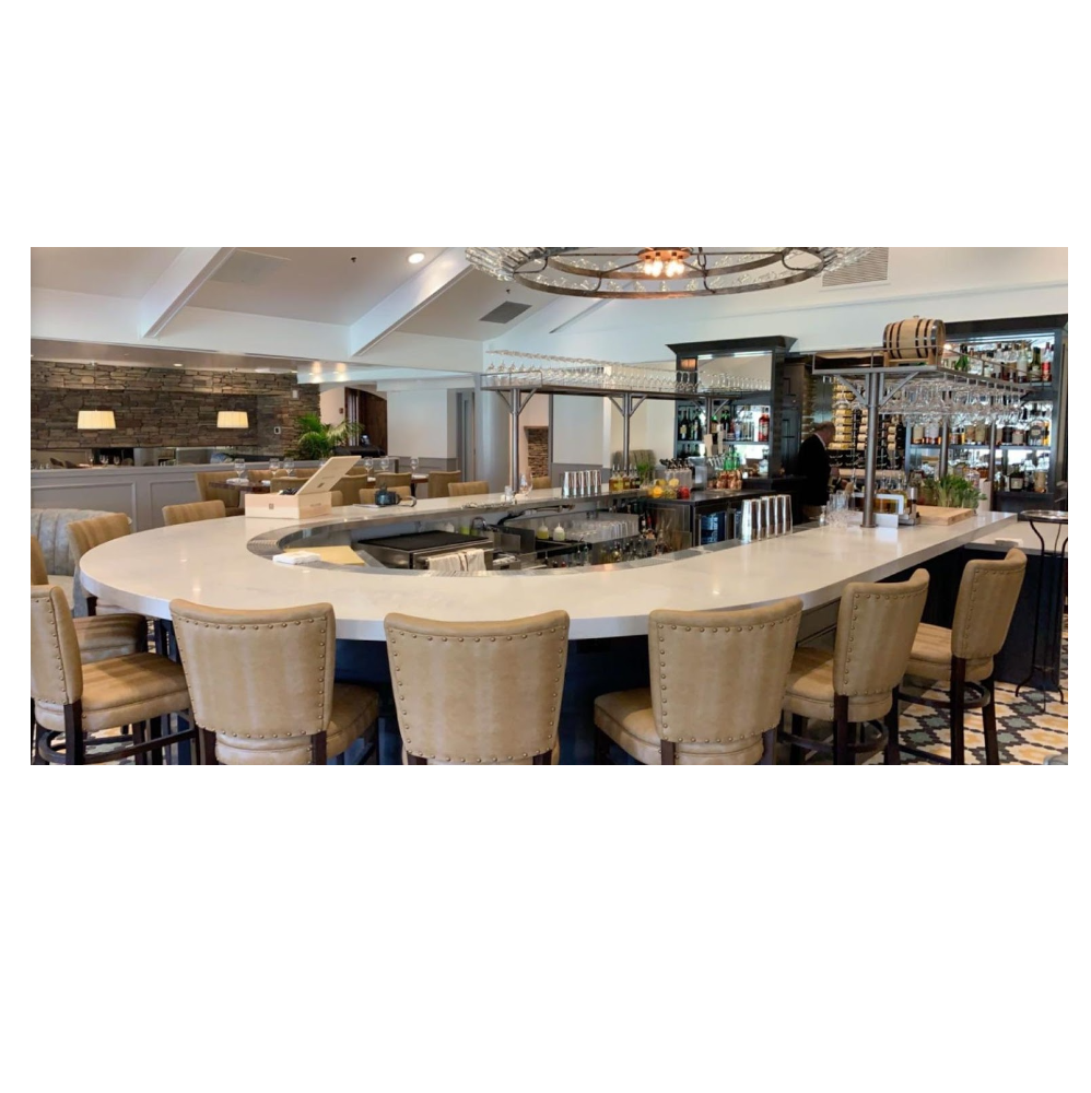 Artificial Synthetic Super Pure White Quartz Stone Kitchen Round ...