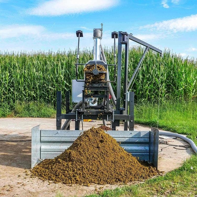 Quality farm waste manure dewatering machine/hog farm manure dewatering ...