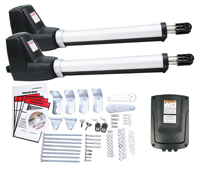 Lockmaster LM602 700kgs Dual Swing Gate Opener Automatic Kit with ...