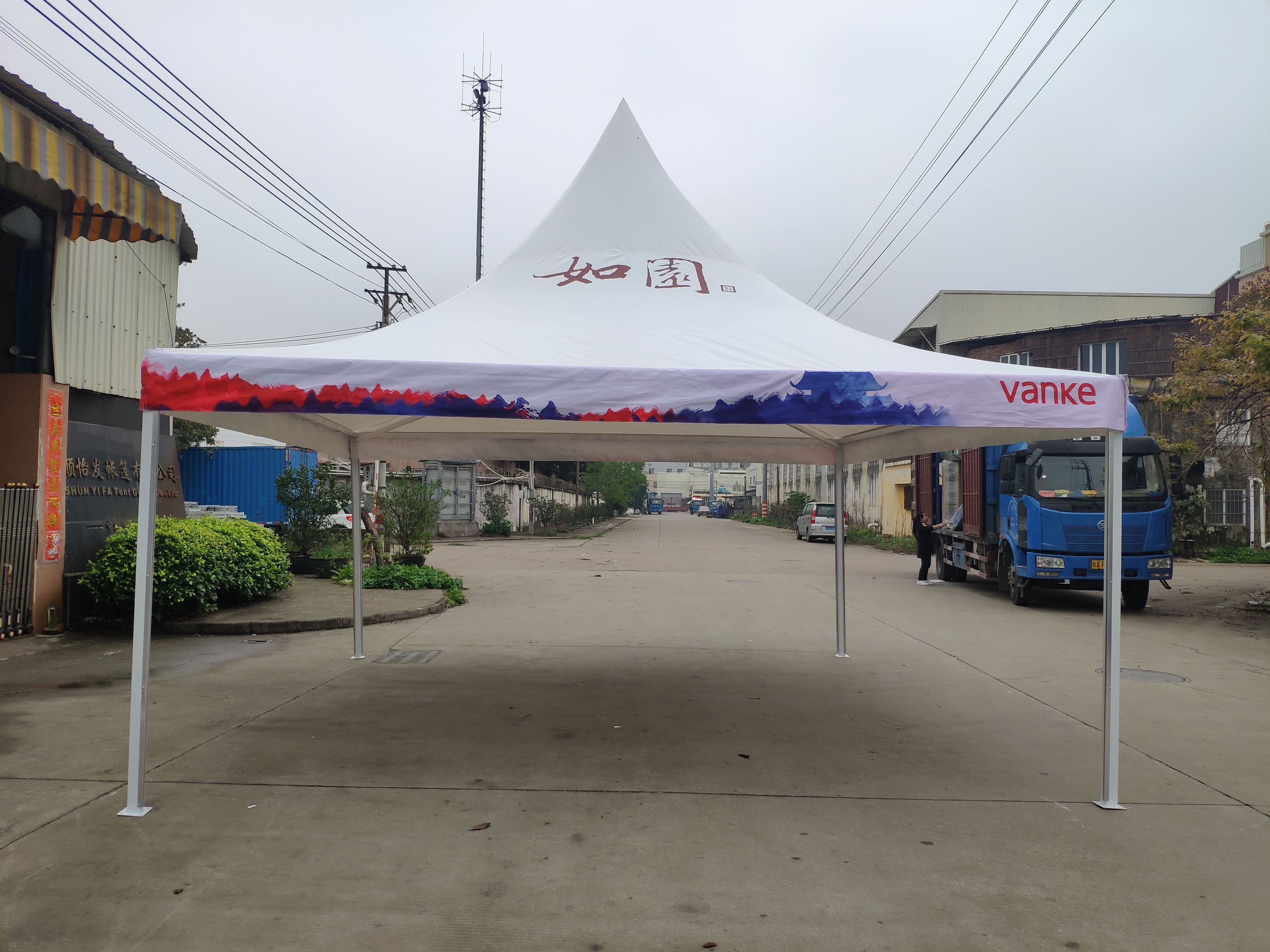 enclosed canopy vendor tent window closed sides customized retractable ...