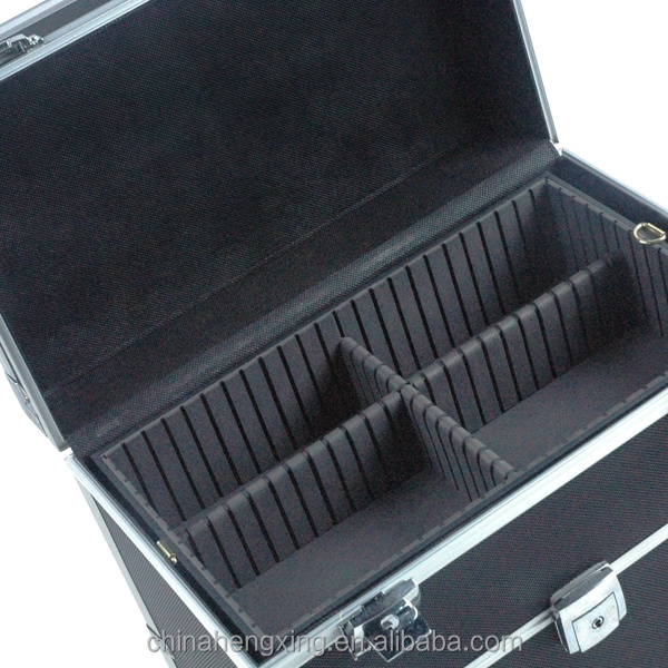 Custom large hard portable aluminum tool box with 2 drawers ...