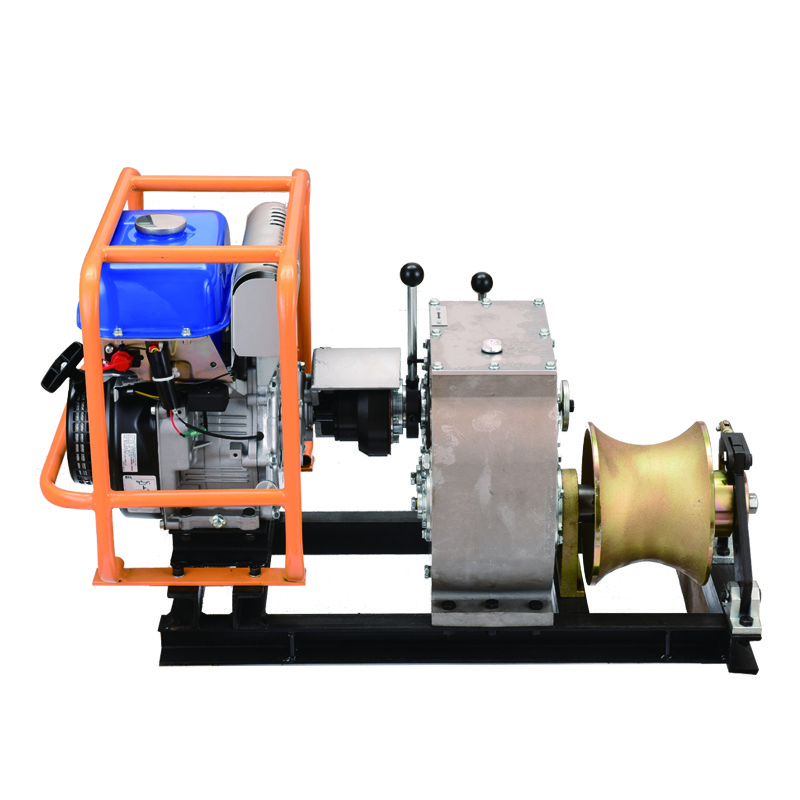 3 Tons Forest logging Fishing Portable Lifting Hoist Petrol Powered ...