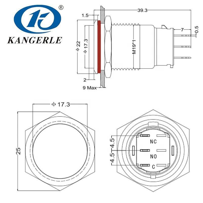 Metal Push Button Switch Stainless Steel Push Button Metal Push Button ...