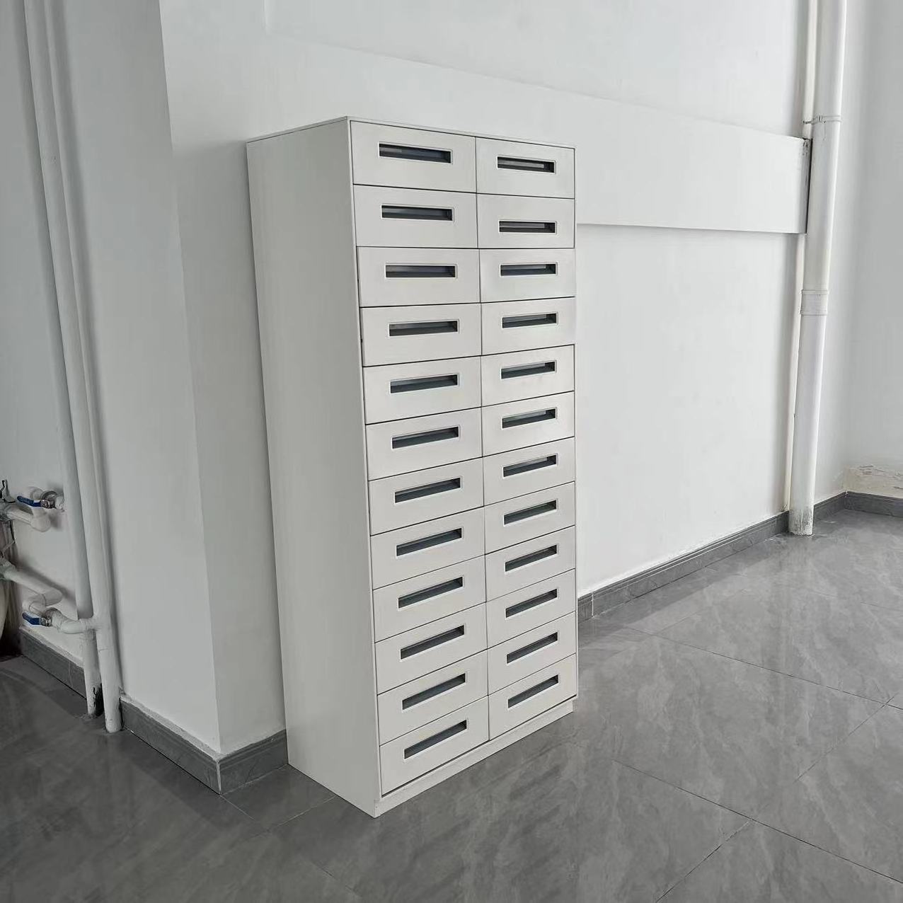 Modern 24-Drawer Metal Steel Office Locker Storage Cabinet Home Office ...
