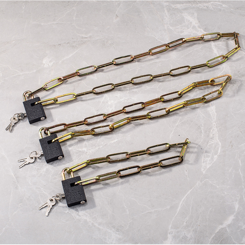 Door Lock Bike Chain Lock Safe Metal Anti-Theft Heavy Duty Chain Lock ...