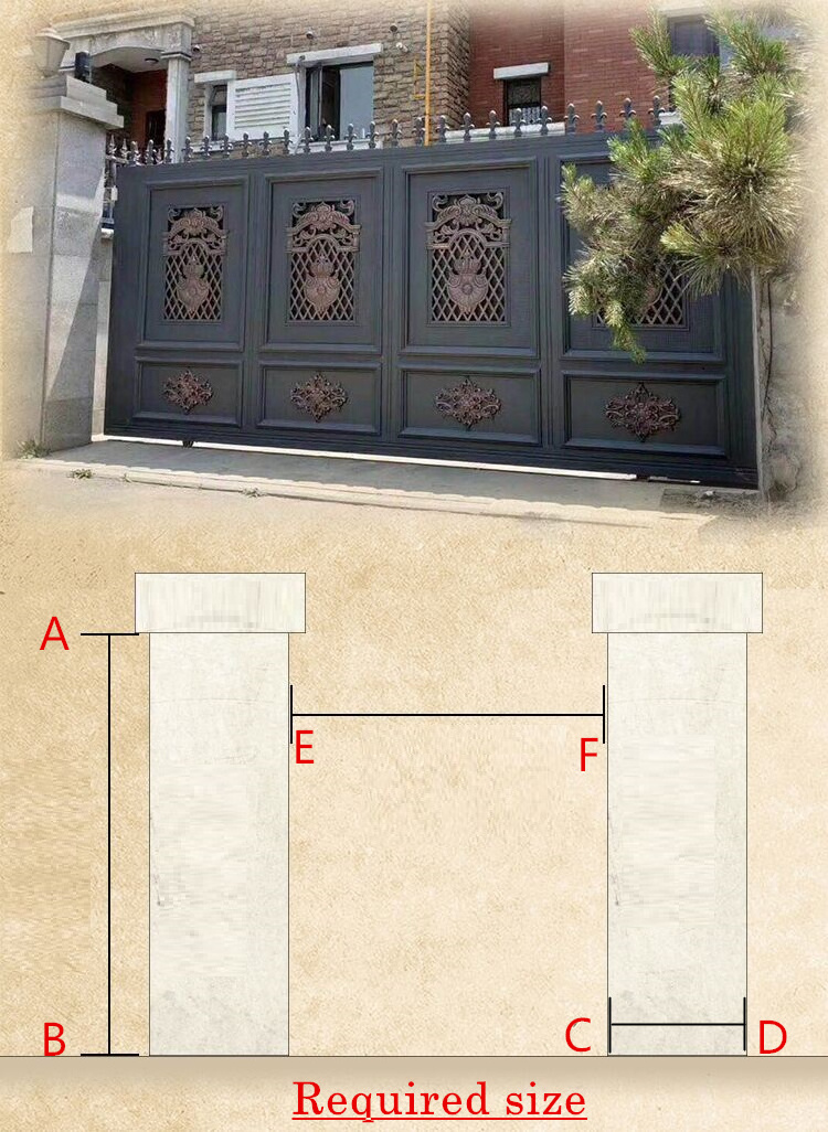 CBMmart good price main gate designs wrought iron gates fencing panel ...