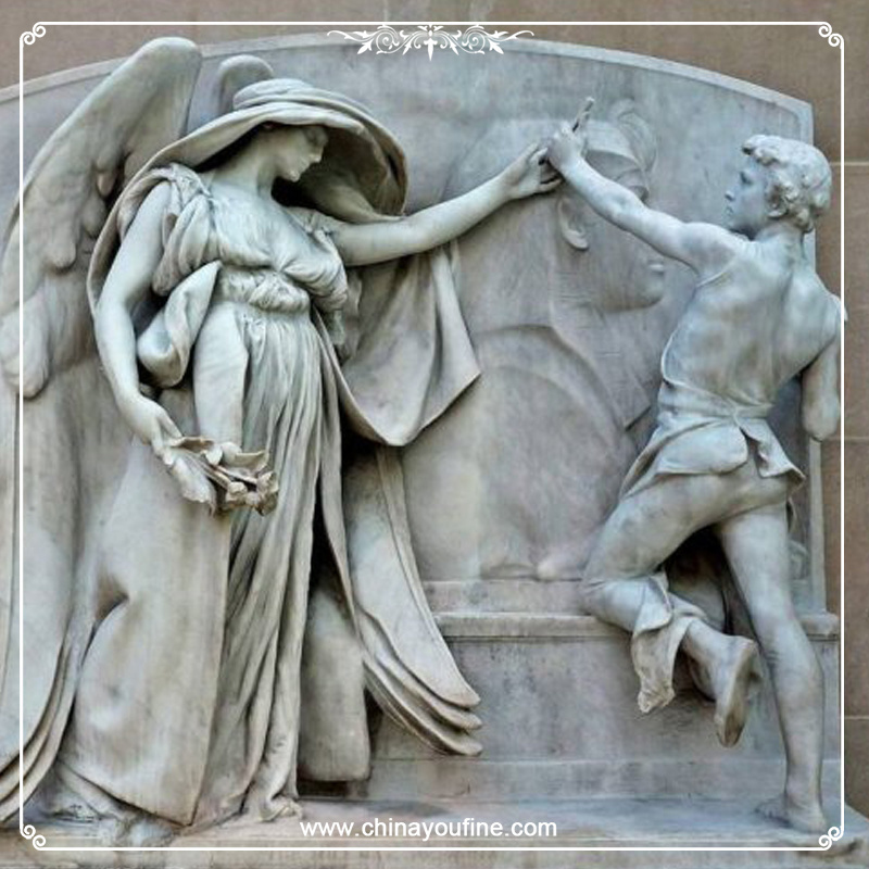 Natural Carved The Angel of Death and the Sculptor from the Milmore ...