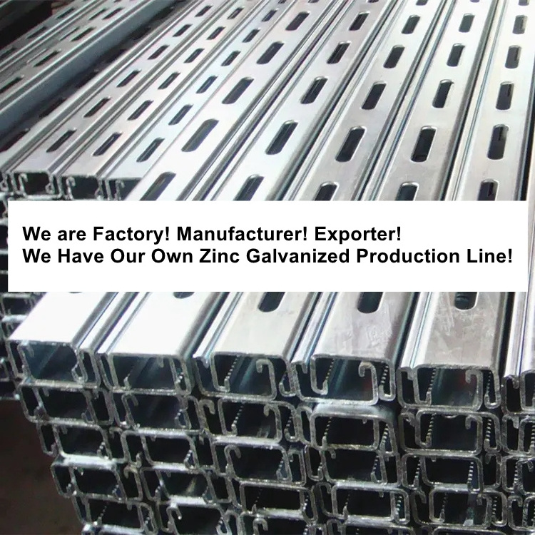C Channel Steel Dimensionss Slotted Structural Strut Cold Form Steel C ...