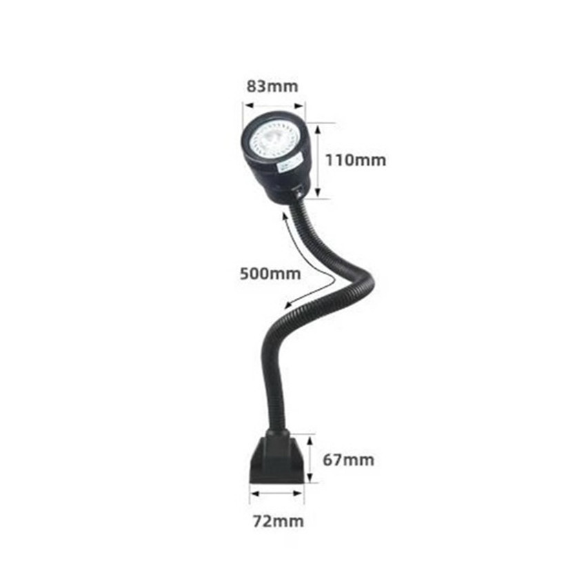 LED machine tool long arm hose lighting 3W5W7W mechanical lighting LED ...