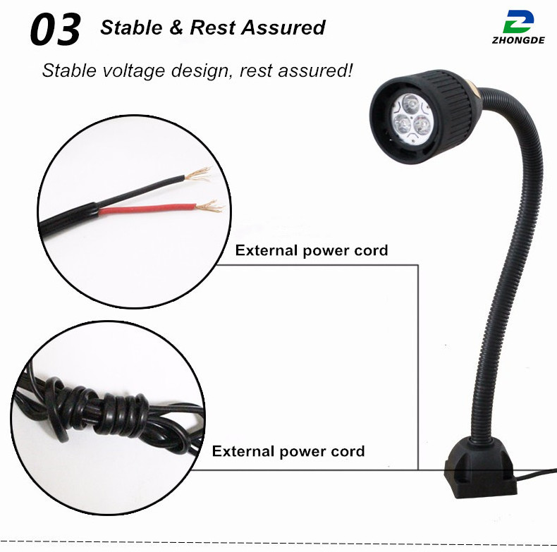 LED machine tool long arm hose lighting 3W5W7W mechanical lighting LED ...