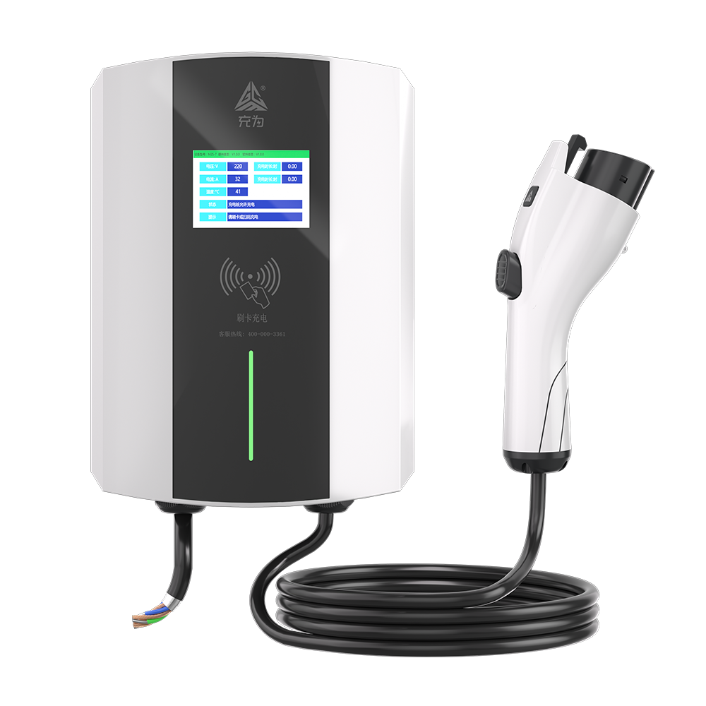 Z6C Commercial Screen Wall Mount Electric Vehicle Charging Post Input ...