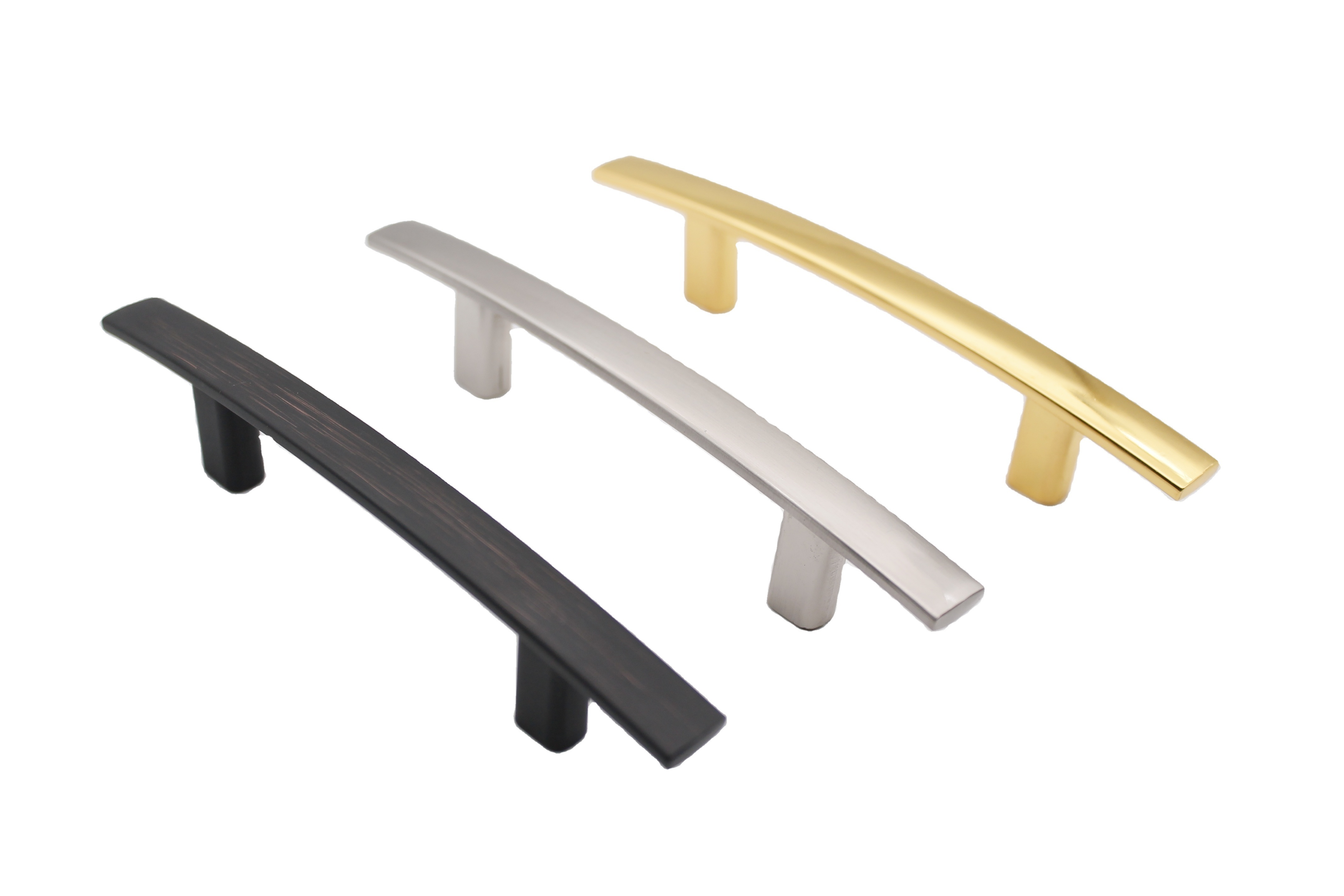 Modern Matte Black square Aluminium alloy drawer pull handles knobs ...