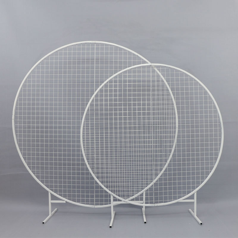 New wedding round grid arch wedding background grid screen Sen wrought ...
