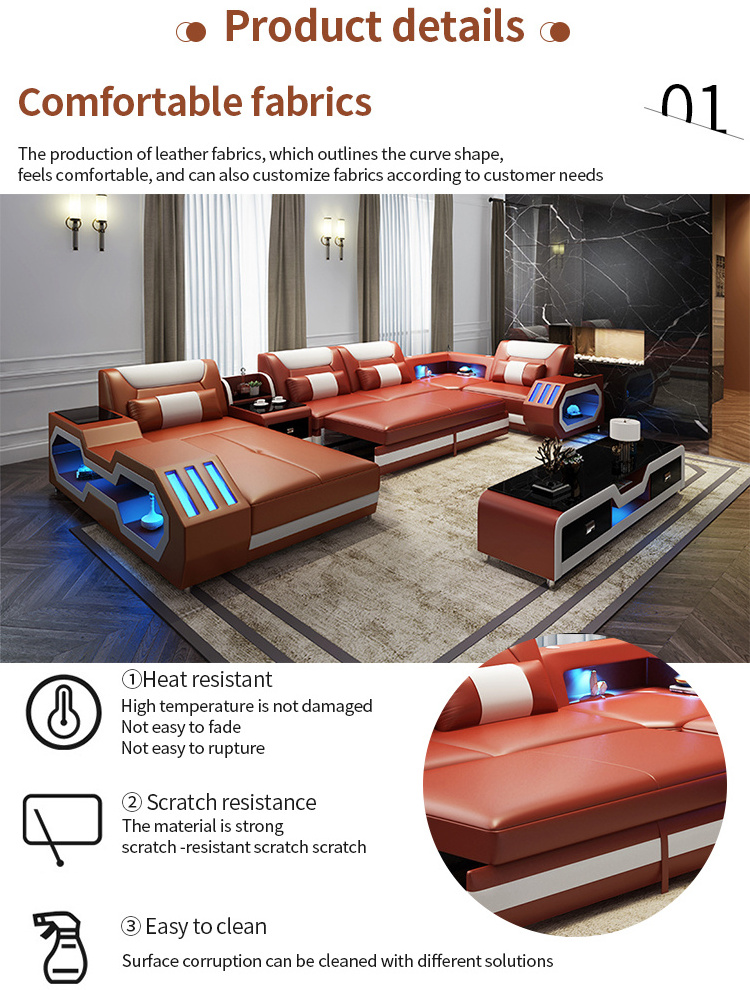 Furniture sofa set modern smart luxury furniture sofa sectional set l shape cama sitting room furniture couch living room sofa