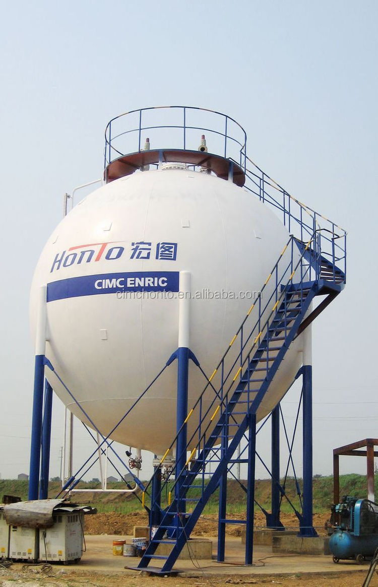 best quality 3000cbm liquefied gas lng/lpg storage spherical ball ...