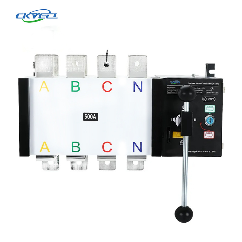 Factory sales KYQ5-630/4p 500A Dual Power Automatic Transfer Switch PC ...
