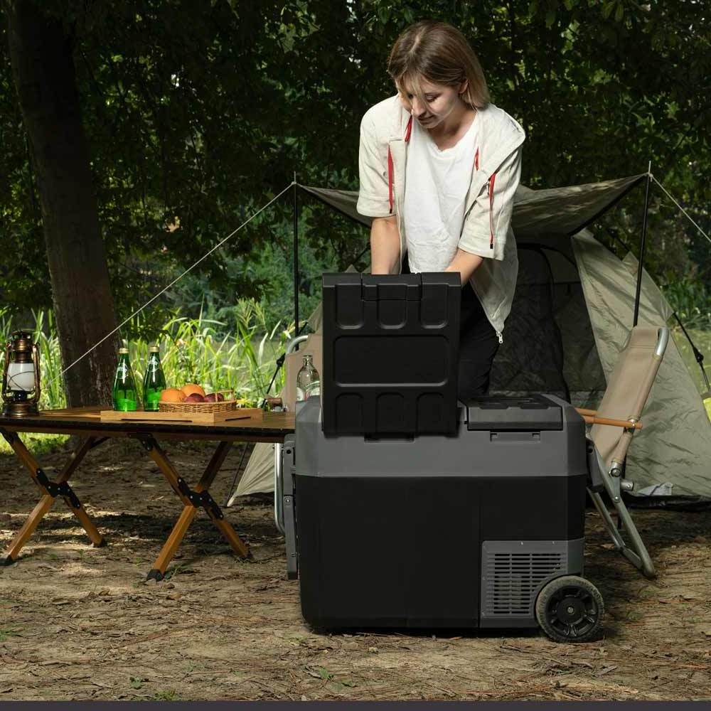 ice maker + freezer 12v 24V DC Battery Power Portable Compressor ...