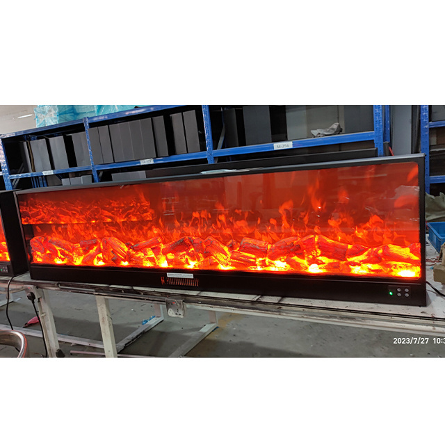 Modern Wood Stove Wall Mounted White Marble Led Used Electric Fireplace ...