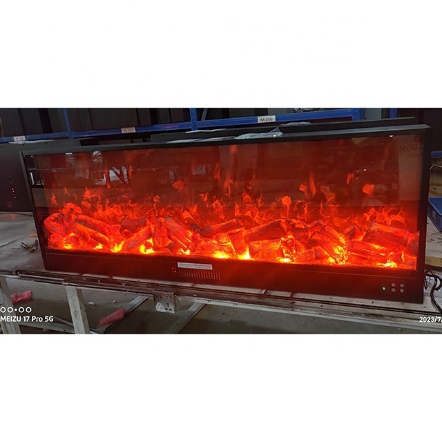 Modern Wood Stove Wall Mounted White Marble Led Used Electric Fireplace ...