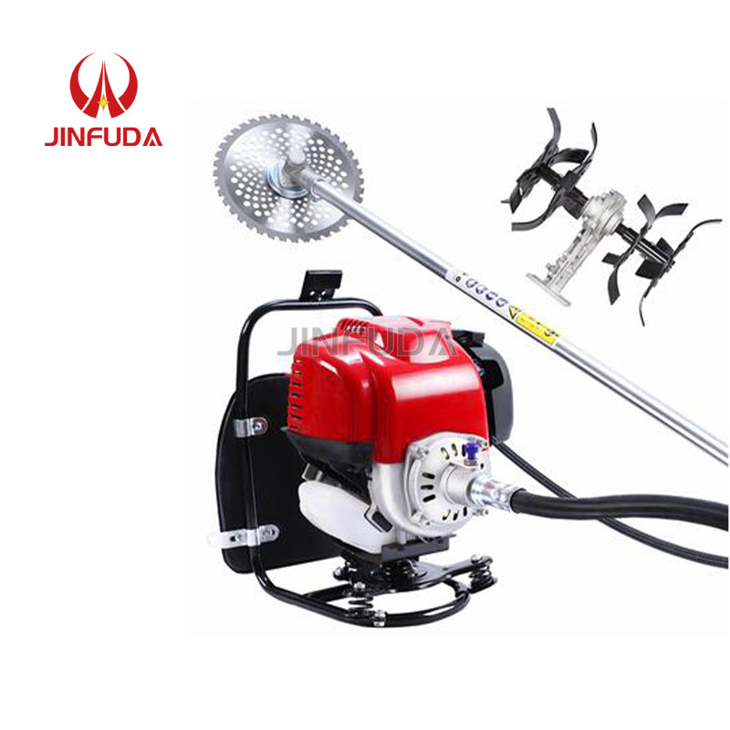 Multifunction backpack brush cutter grass trimmer gasoline power weeder ...