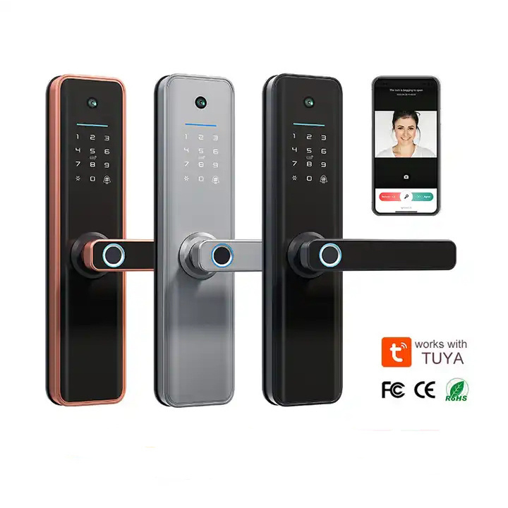 Aidmi Keyless Entry Tuya Smart Door Lock Fingerprint Biometric Electric ...