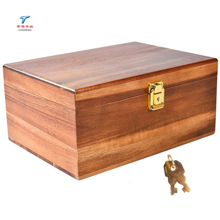 Decorative Keepsake Storage Treasure Chest Gift Customer Wood Box with ...